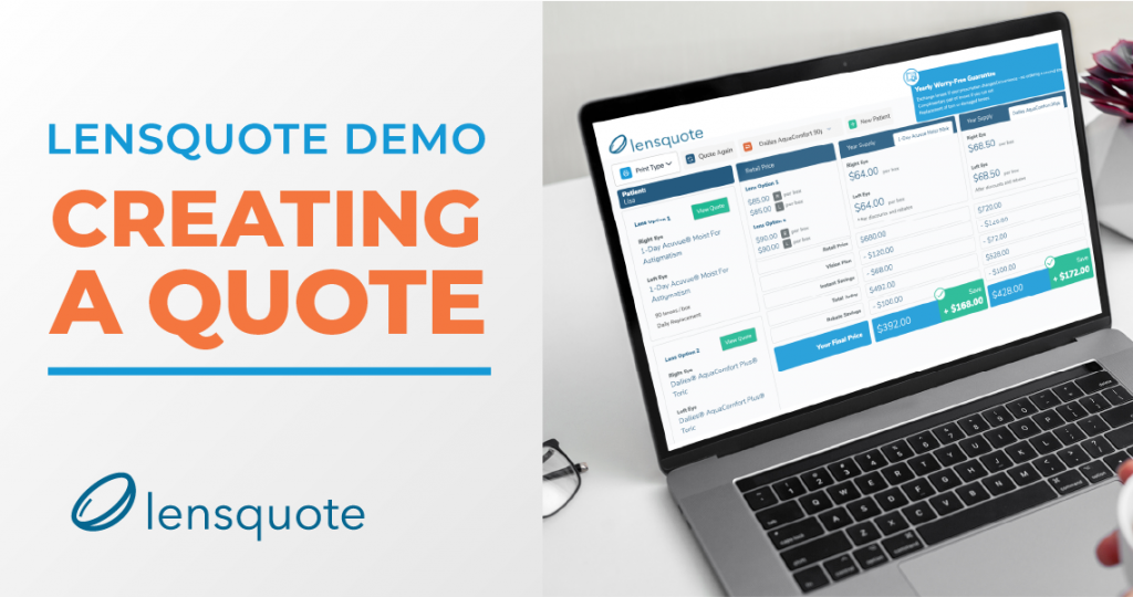 LensQuote Demo: Core Functions and Creating a Quote | LensQuote | The ...